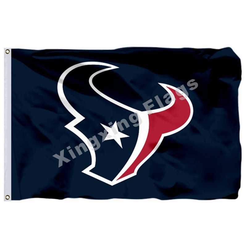 Houston Texans Logo Flag 3ft X 5ft Polyester NFL Houston Texans Banner ...