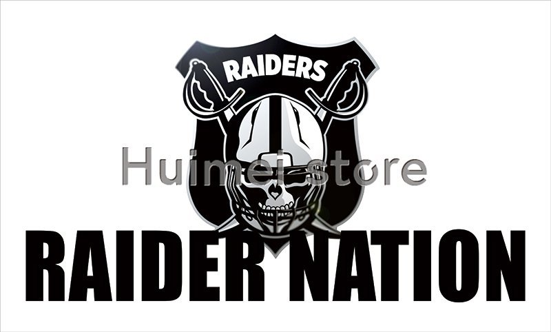 Oakland Raiders Flag 3X5FT 90x150cm custom Raider Nation Flag banner ...