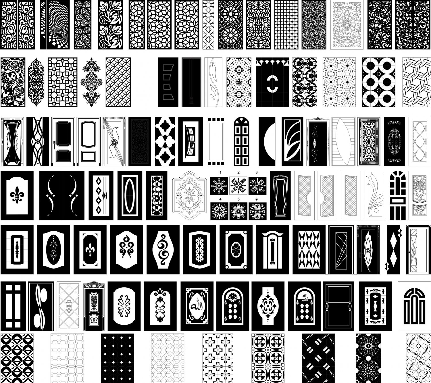 CNC Plasma Router Laser Cut Vector DXF Files 200 Panels