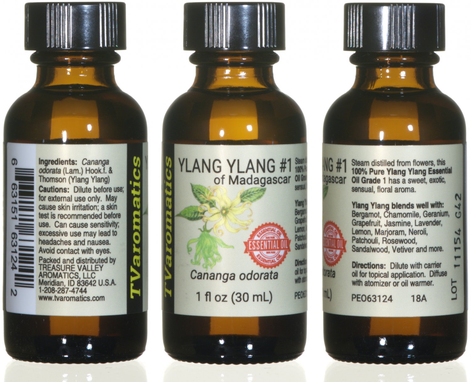 TVaromatics Ylang Ylang #1 of Madagascar 100% Pure Essential Oil ...