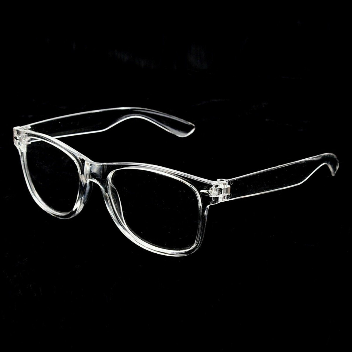 Classic Square Crystal Translucent Frames Clear Lens WaYfe Big ...