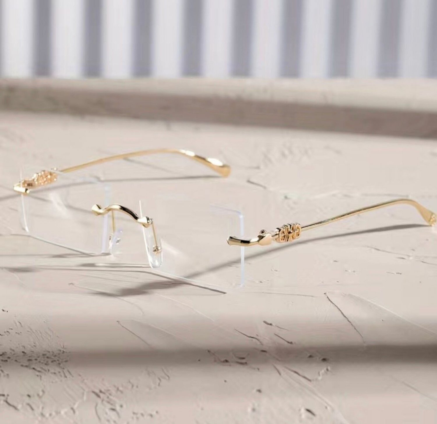 Men's Metal Rimless Versatile Glasses