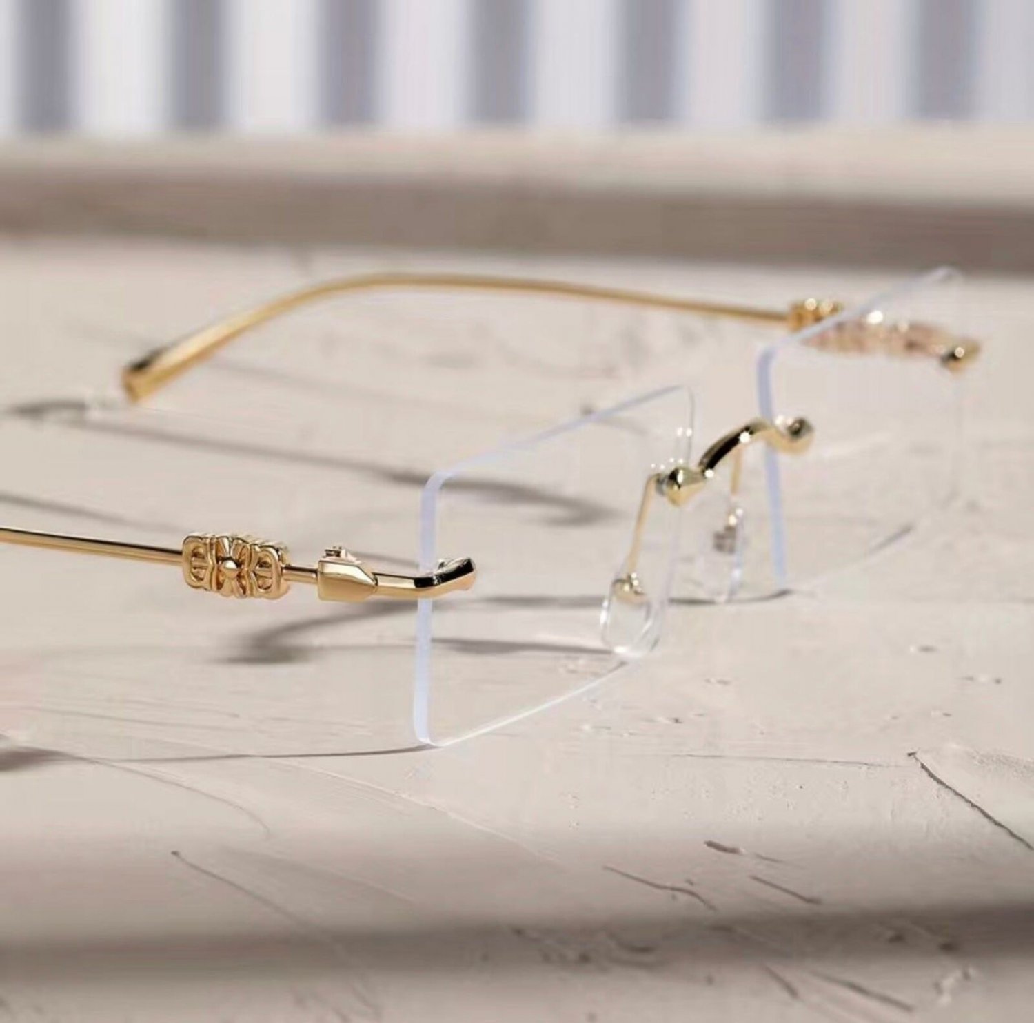 Men's Metal Rimless Versatile Glasses