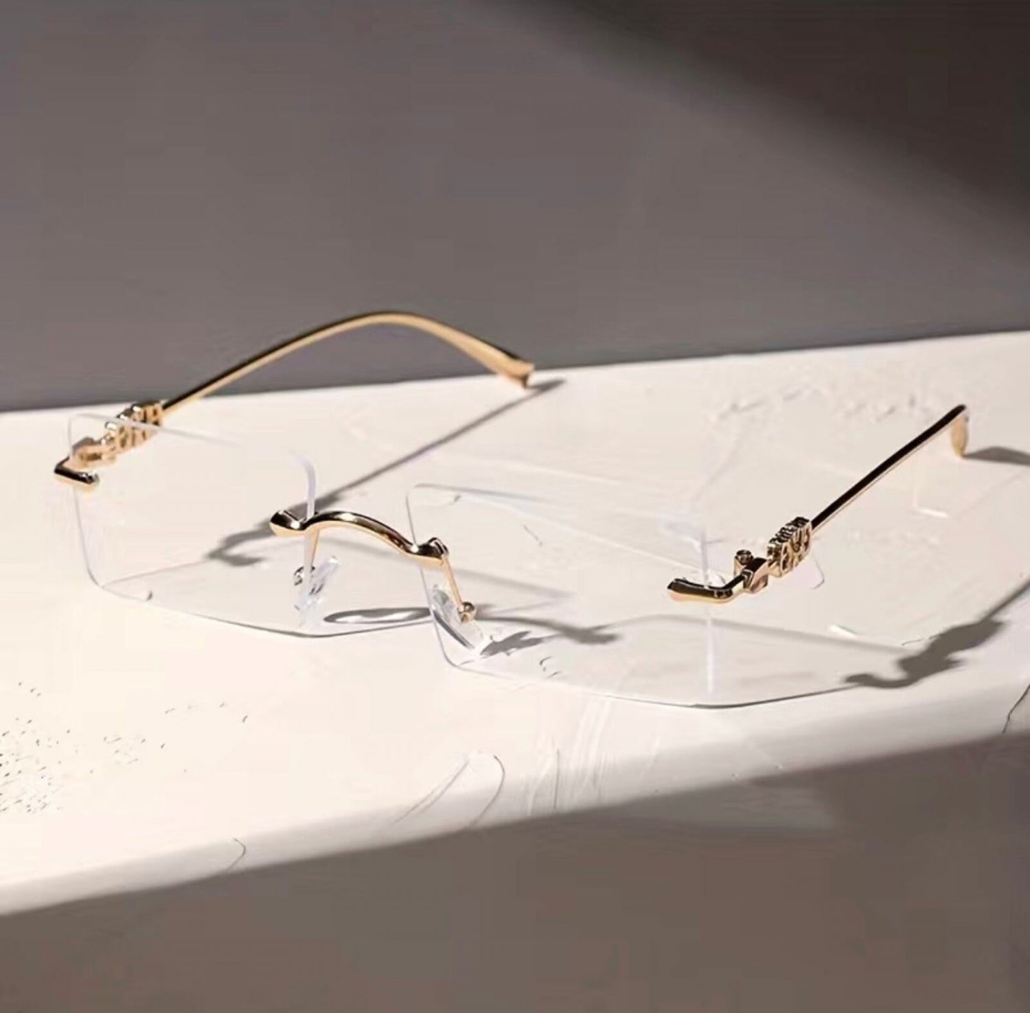 Men's Metal Rimless Versatile Glasses