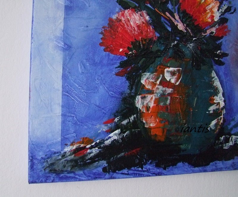 Semi-Abstract Still Life Modern Art Original Acrylic Painting by Iantis ...