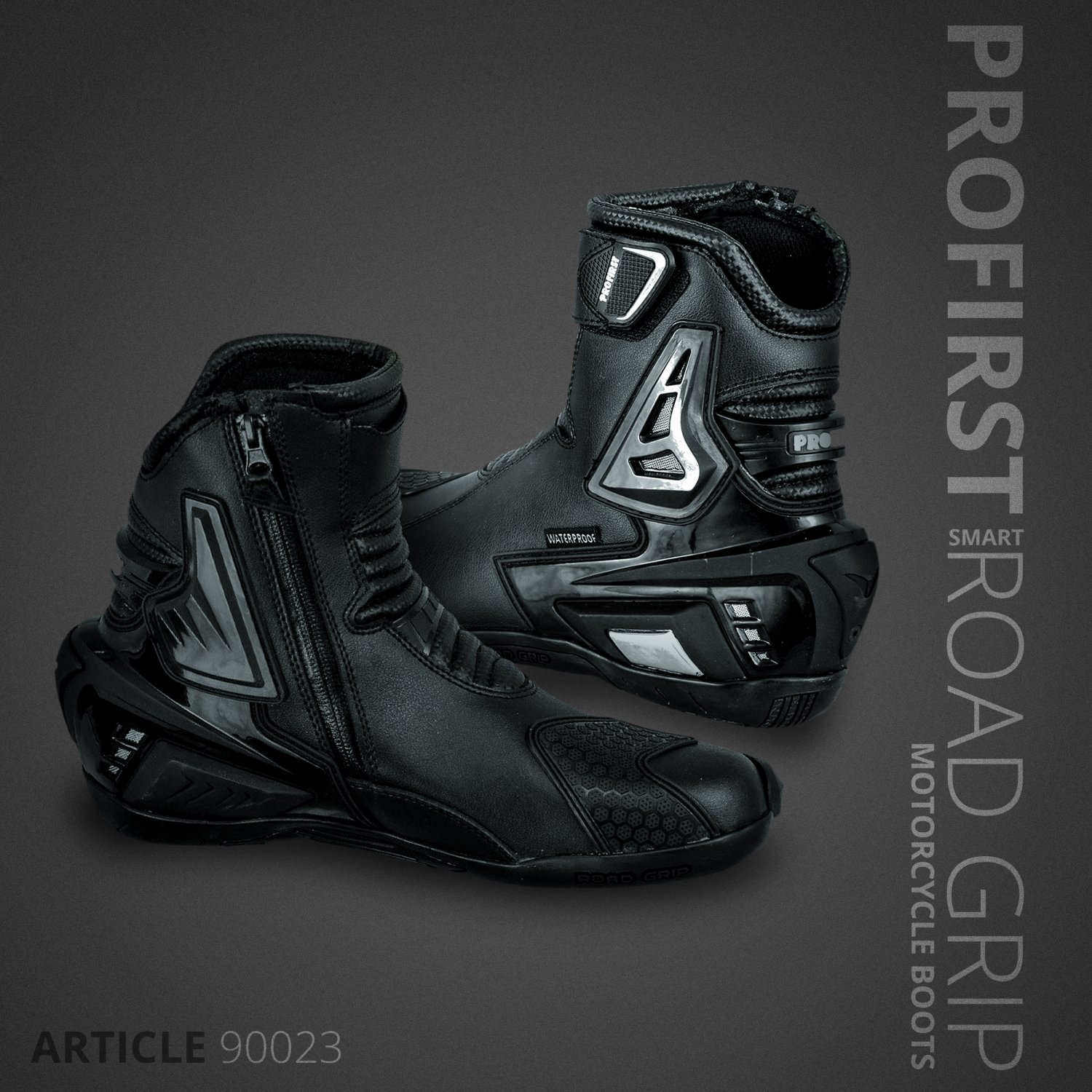 ProFirst Motorbike Motorcycle Real Leather Waterproof Protection Boots ...
