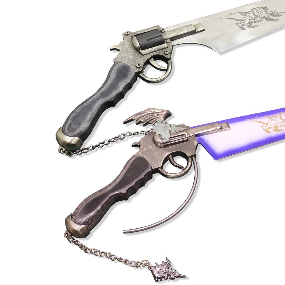 Functional Squall Gunblade Revolver Sword & Squall Leonhart Lionheart ...