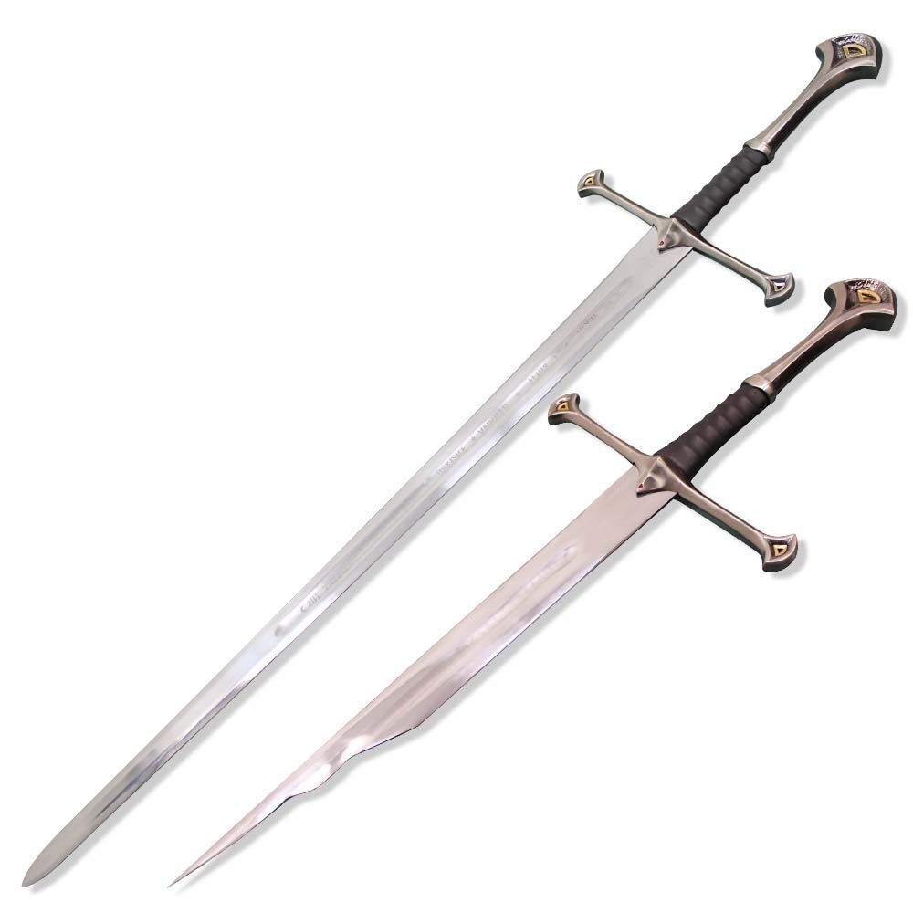Pair of Anduril Sword of Narsil the King Aragorn & The handle-shard of ...