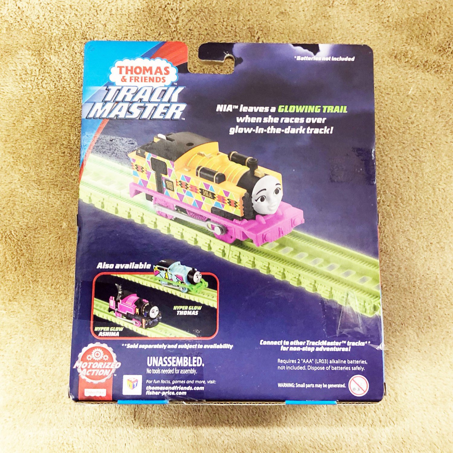 * NEW * Thomas & Friends Hyper Glow Nia TrackMaster Train Set (#clarkstc)