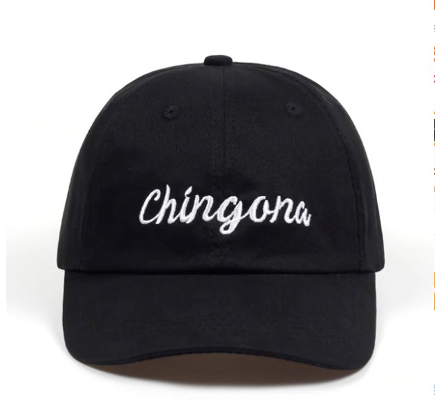 Chingona Dad Hat Embroidered Baseball Cap Low Profile Custom Black ...