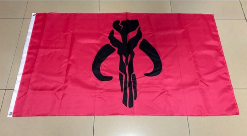 Red Mandalorian Boba Fett Flag 3ft*5ft 90*150cm