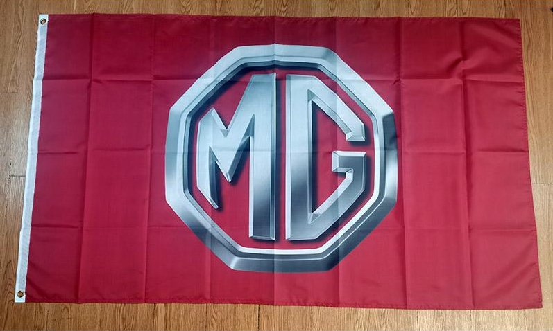 MG Red Car Racing Flag 3*5ft