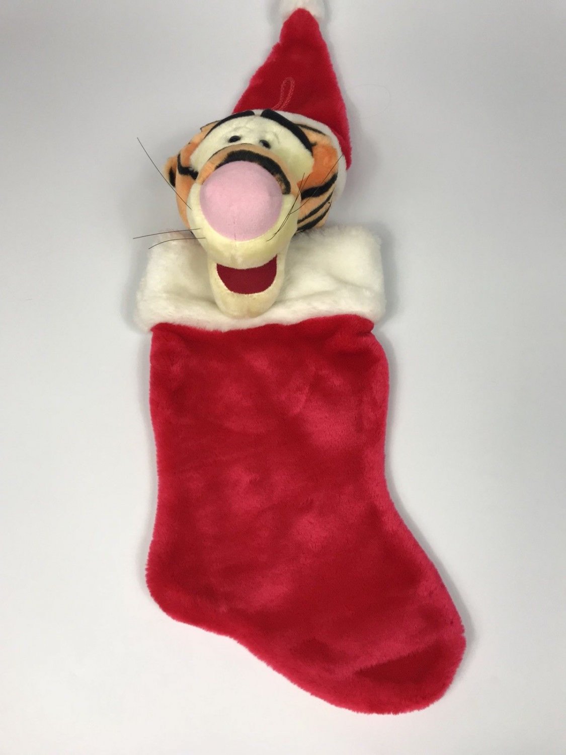 Disney Winnie the Pooh Tigger Plush Head Christmas Stocking Vintage