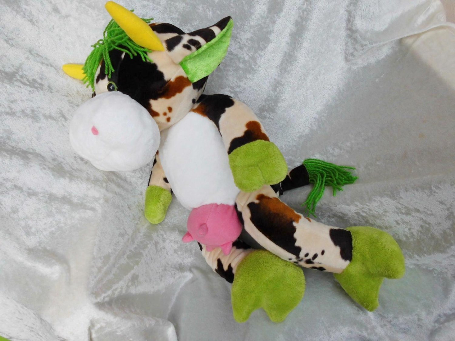 Unique COW with UDDER dairy HANDMADE plush Farm Decor soft toy funny ...