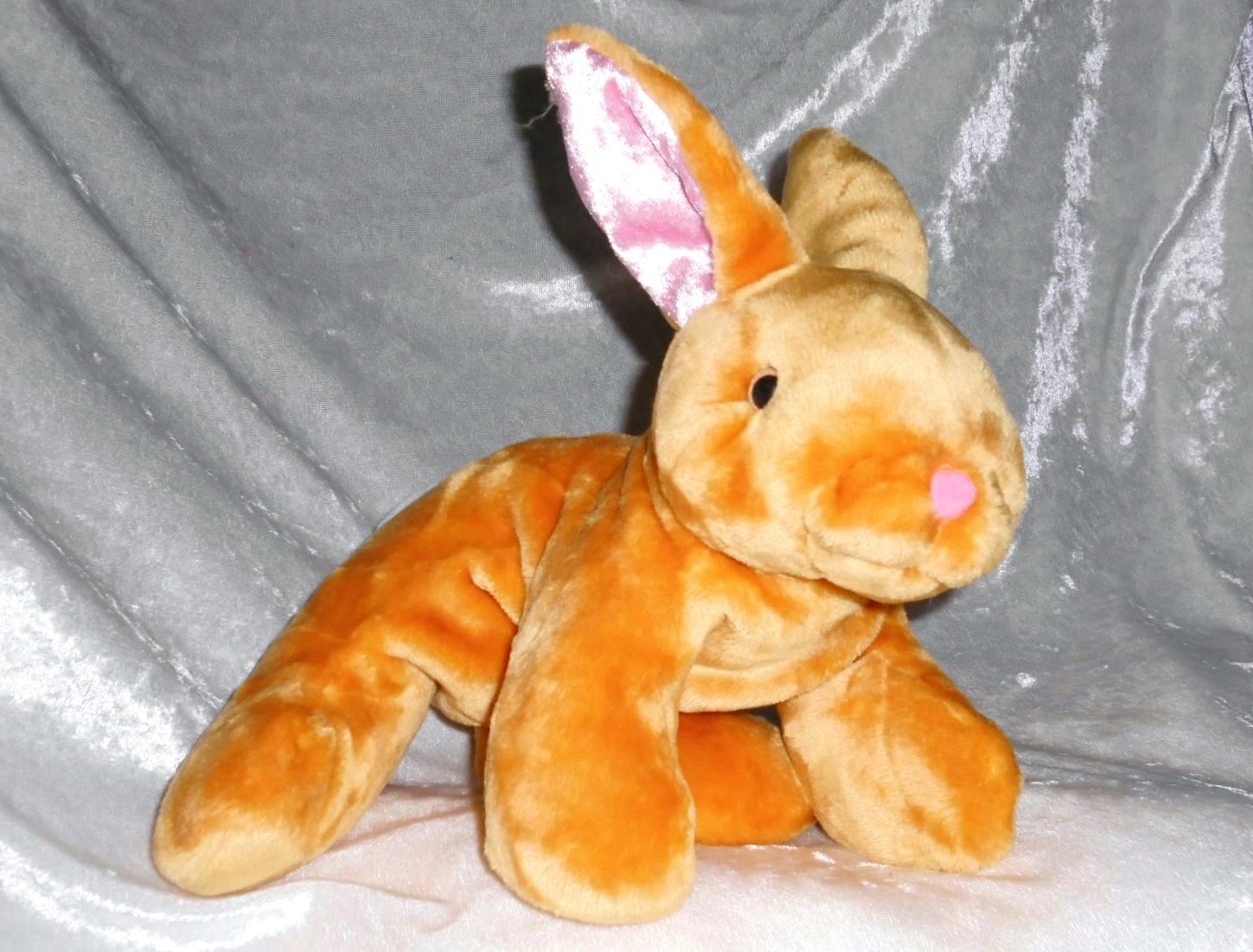 NEW ZEALAND small Rabbit plush fudge color UNIQUE HANDMADE super soft ...