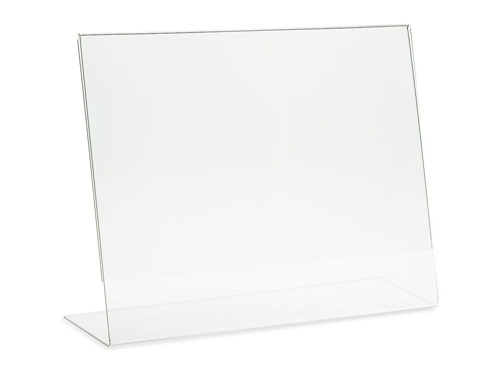 Dazzling Displays 100 Acrylic 7" x 5" Slanted Picture Frame Holders