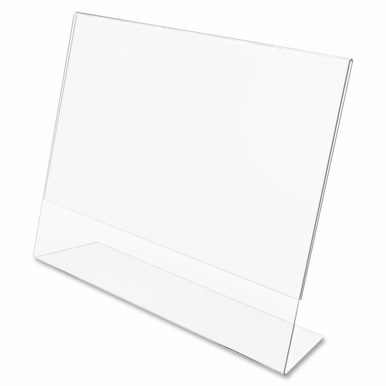 Dazzling Displays 100 Acrylic 6" x 4" Slanted Picture Frame Holders