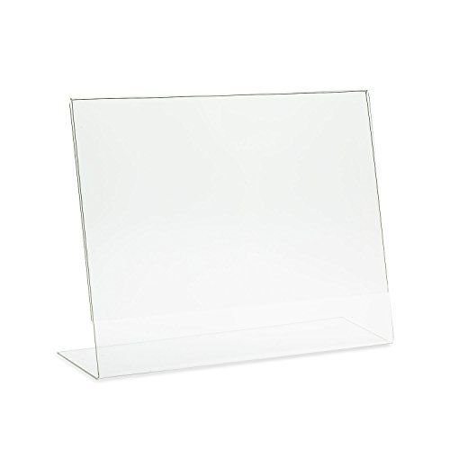 Dazzling Displays 100 Acrylic 6" x 4" Slanted Picture Frame Holders