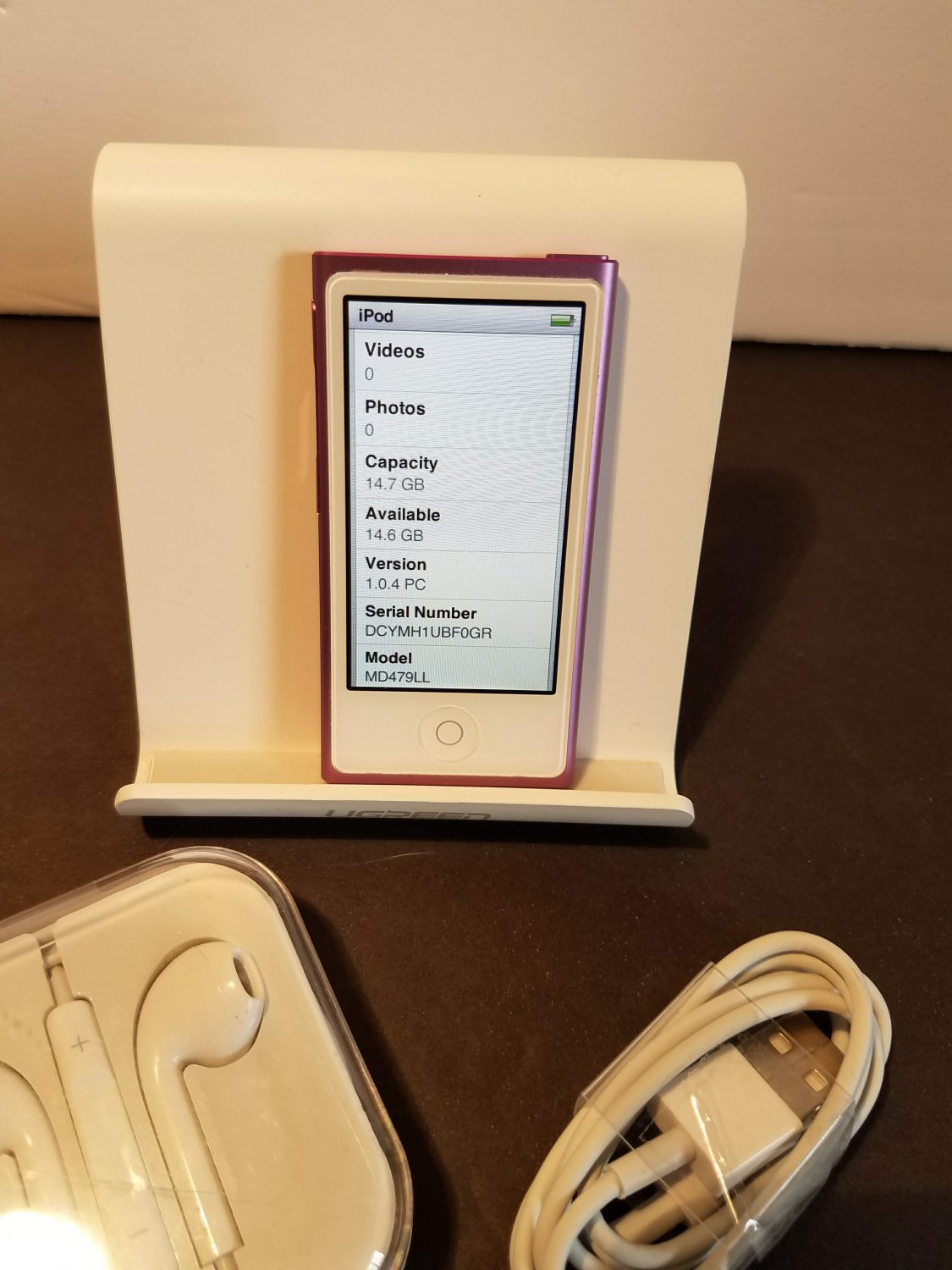 iPod Nano 7th gen Pink/Purple 16gb A- grade # 3330