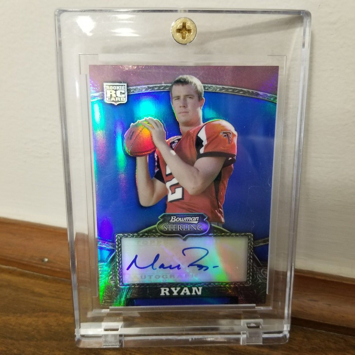 Topps Rookie 2007 Matt Ryan Bowman Sterling Autograph Atlanta Falcons Card