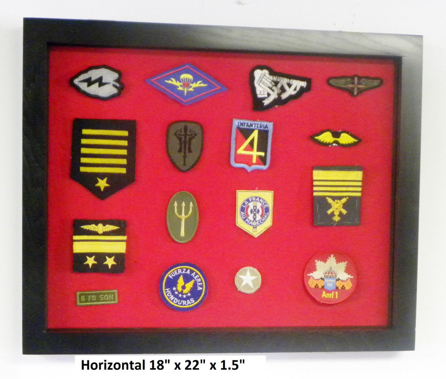 Display Case Cabinet Shadow Box for Military Police Boy Scout Navy ...