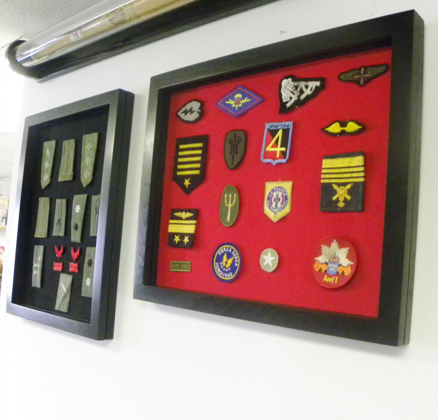 Display Case Cabinet Shadow Box for Military Police Boy Scout Navy ...