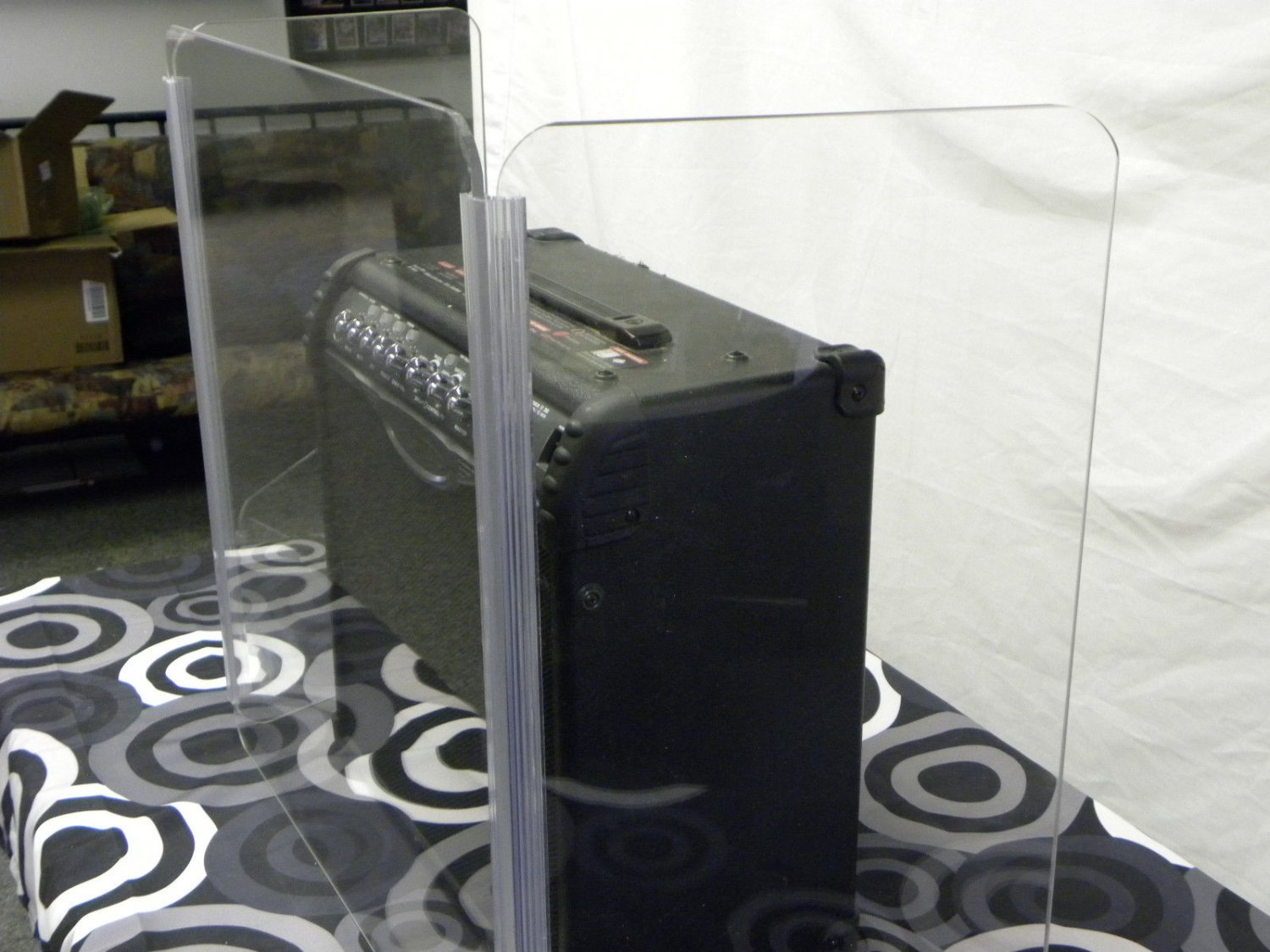 Amp Acrylic Shield 48" wide x 36" tall (Acrylic Drum Shield ) Guitar Amp