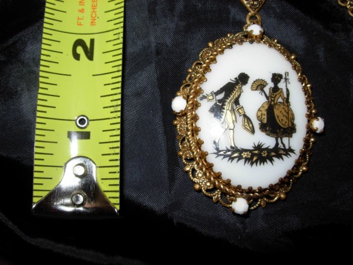 CAMEO PENDANT MARKED MADE IN WEST GERMANY