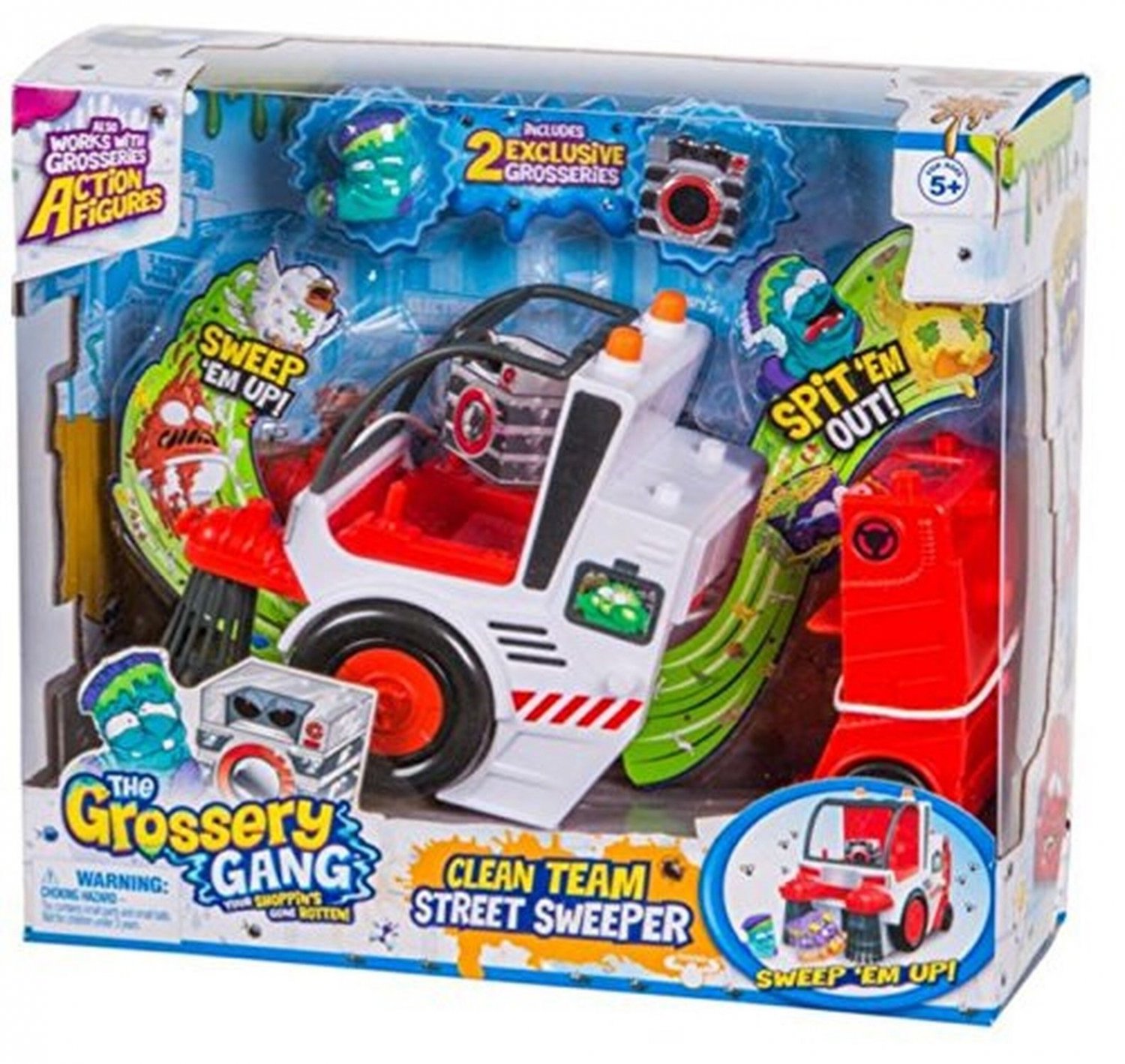 Grossery Gang The S3 Putrid Power The Clean Team Street Sweeper Playset ...