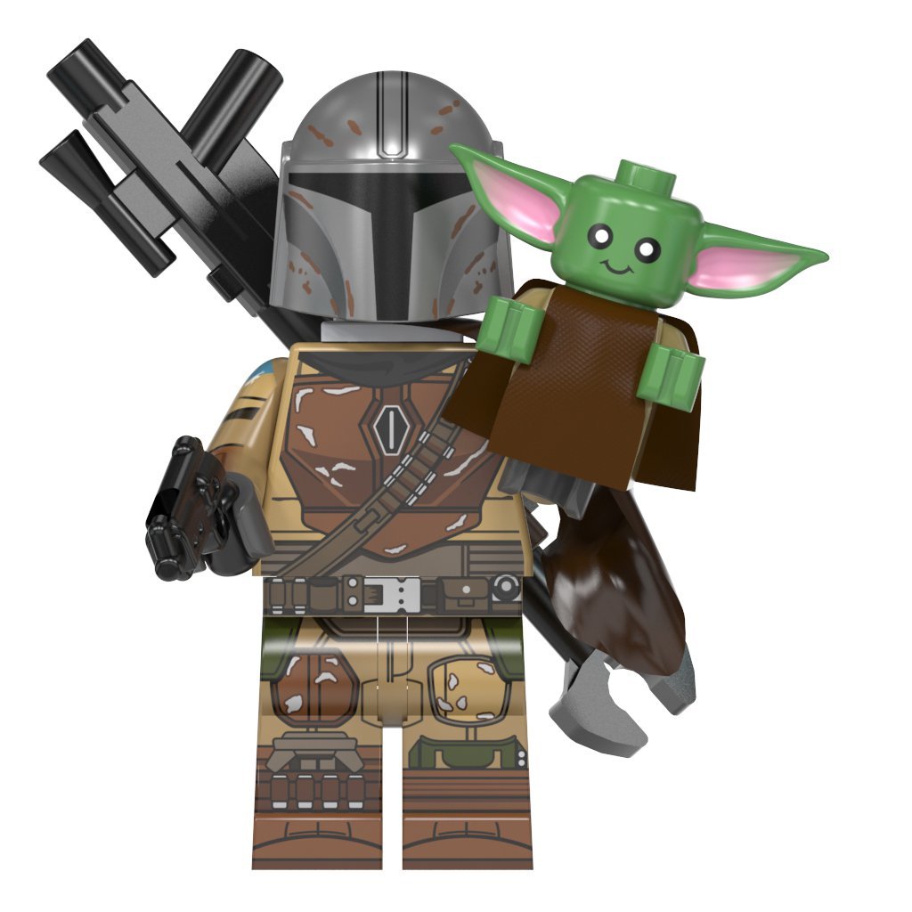 Mandalorian Baby Yoda Minifigures Compatible Lego Star Wars Minifigure