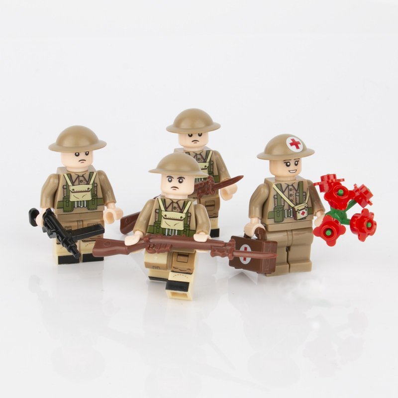 British Universal Carrier Mk.II soldier Minifigures Lego Compatible WW2 ...