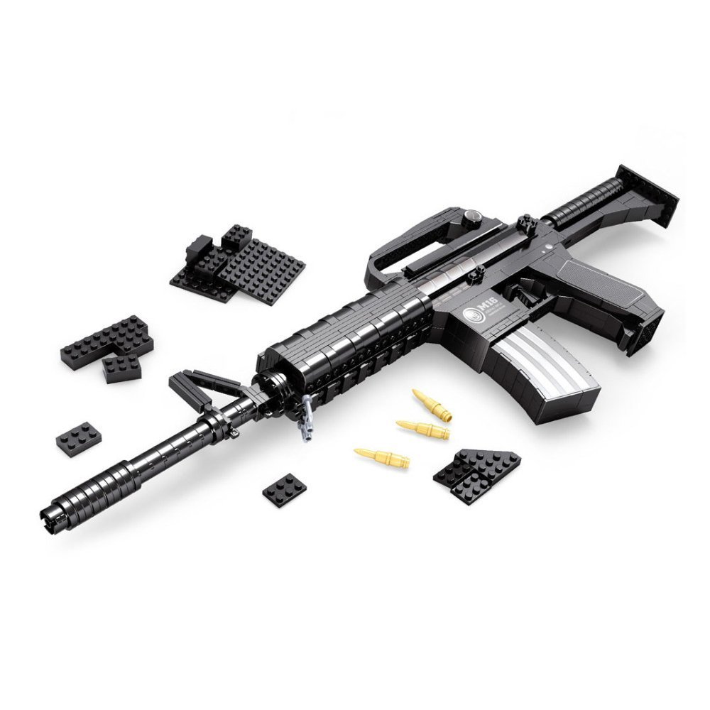 SWAT Submachine M16 Rifle Gun Assault Weapon Toy