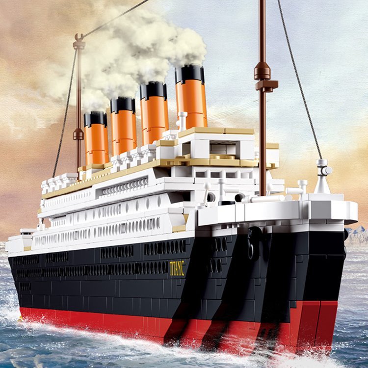 Titanic Ship Model Bricks Movie Jack Rose Minifigures