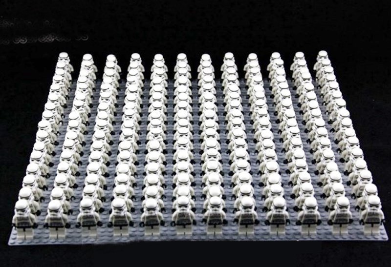100pcs Imperial Stormtrooper Clone Trooper Minifigures Lego Compatible ...
