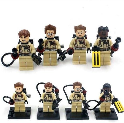 Ghostbusters Minifigures Peter Venkman Winston Zeddmore Egon Spengler ...