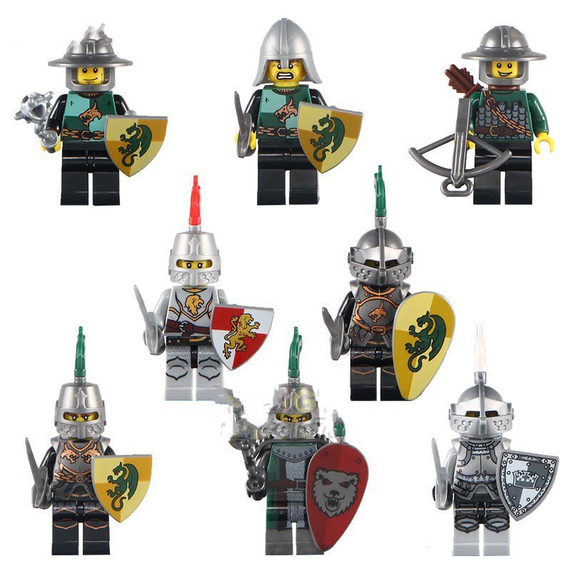 Medieval Knights Kingdom Bodyguards Minifigures Lego Compatible ...
