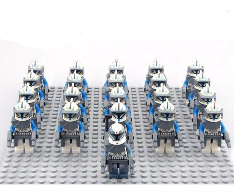 Clone Trooper Captain Rex Commander Wolffe Minifigures Lego Compatible ...