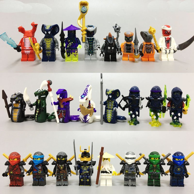 Ninjago RISE OF THE SNAKES Minifigures Lego Compatible Toy