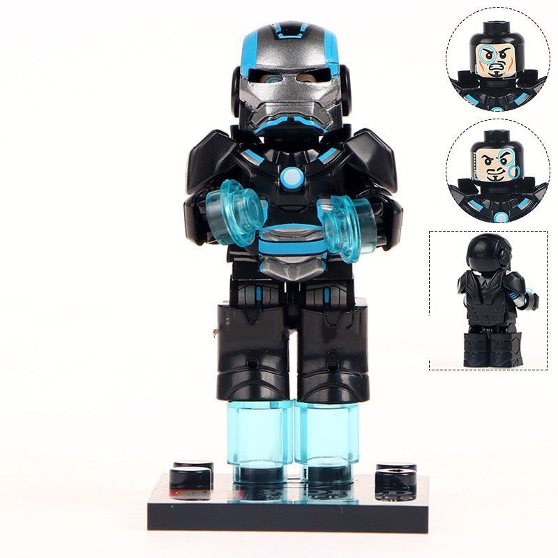 Armored Iron Man Minifigures Lego Compatible Iron Man Minifigure