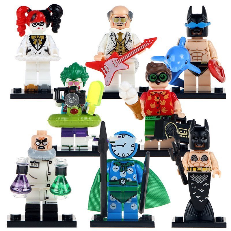 Clock King Professor Hugo Strange Tropical Joker Robin Minifigures Lego ...