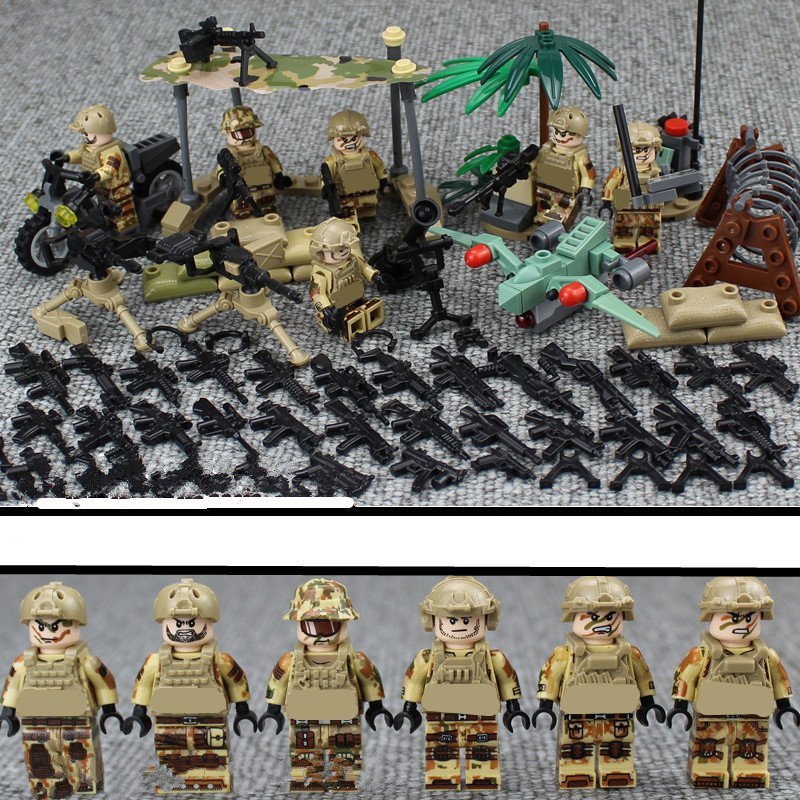 American Special Forces Minifigures Lego Compatible WW2 Military Solider