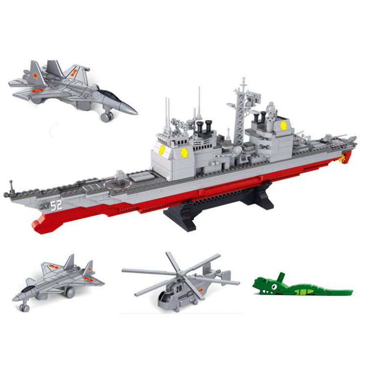 Navy Destroyer Battleship Boat Ship Lego Compatible Military Destroyer ...