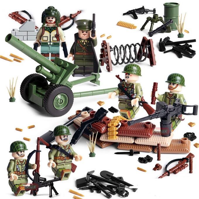 Saving Private Ryan Soldier Minifigures Lego Compatible WW2 Military ...