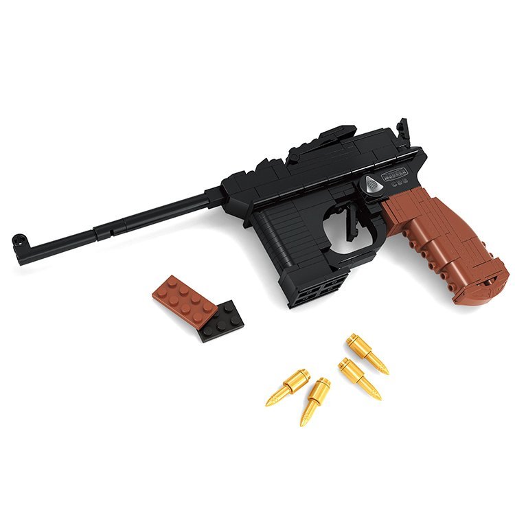 German Mauser Pistol Handgun Lego Compatible WW2 Military Handgun