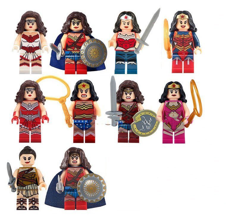 Wonder Woman Minifigures Lego Compatible DC Justice League Wonder Woman ...