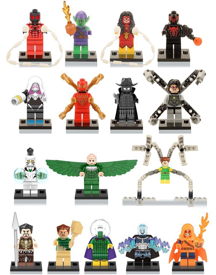 Doctor Octopus Vulture Spider-Woman Gwen Stacy Minifigures Lego ...