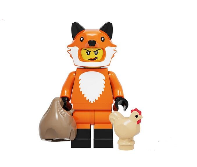 Fox Costume Girl Minifigures Lego Compatible Minifigures Series
