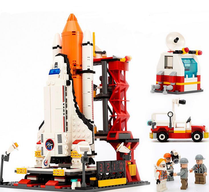 Apollo Space Shuttle Launch Station Astronaut Lego Compatible Apollo Program Moon Explorers