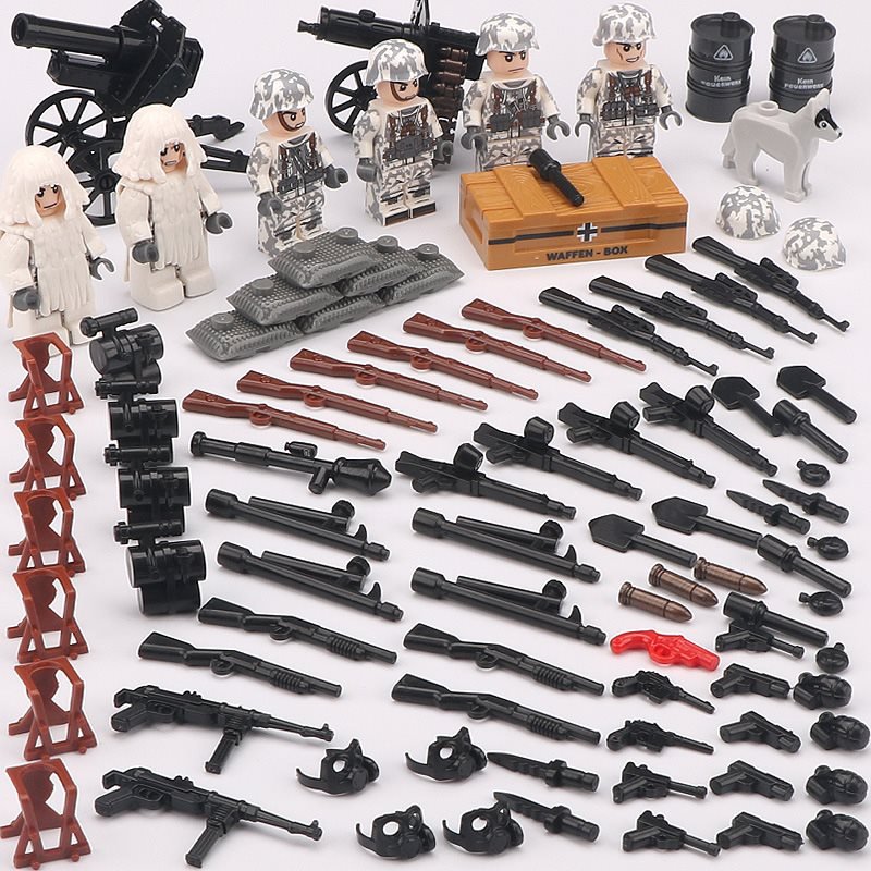 WW2 Germany Alps Fortress soldier Minifigures Lego Compatible Military Set