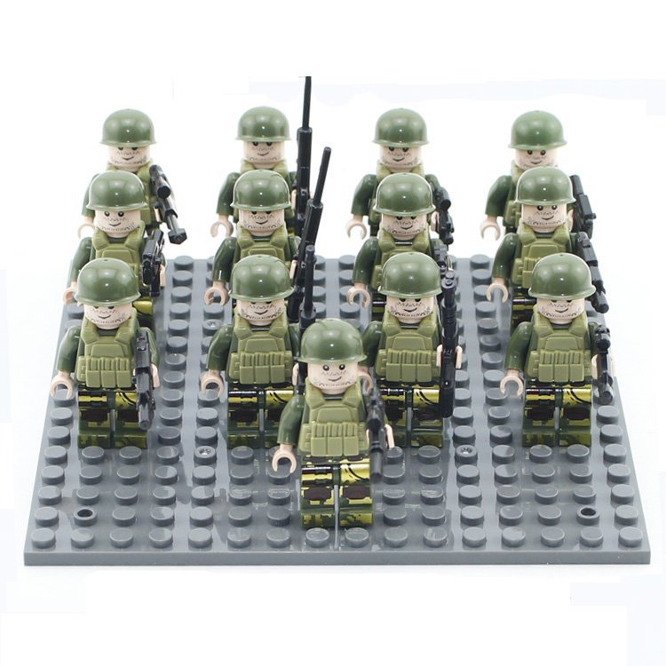 WW2 America Band of Brothers Commando Minifigures Lego Compatible WWII ...